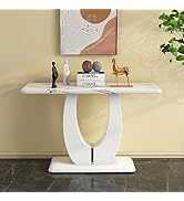Amazon.com: VASOENY 47.24 in Modern Console Table, Sintered Stone ...