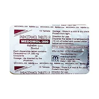 Medomol-300 - Strip of 15 Tablets : Amazon.in: Health & Personal Care