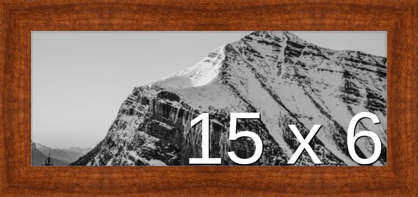 Amazon.com - Frame It Easy 15 x 6 Russet Wood Frame (Derby)