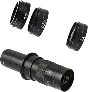 Amazon.com : Microscope Auxiliary Lens WD30 2.0X Barlow Lens Threaded ...