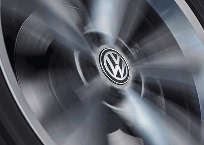 Volkswagen 000071213C 8" x 7.2" x 2" Dynamic LM Wheel Hub Cap with ...