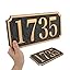 Address Plaque Notched Style - 12'' x 5.9'' Custom Address Sign for ...