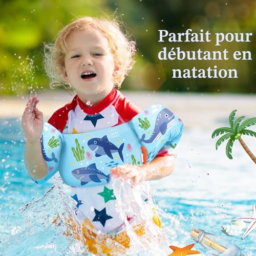 HeySplash Gilet de natation pour enfants, tout-petits – Flotteurs de ...