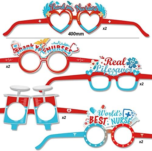 Amazon.com: HOWAF 30pcs Thank You Nurses Paper Frames Photo Booth Props ...