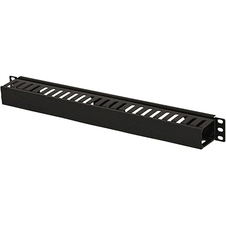 Amazon.com: Lancher 19 Inch 1U Cable Management Horizontal Cable Rack ...