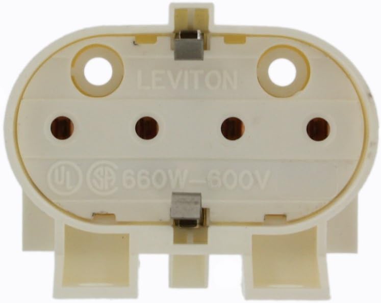 Leviton 23455 2G11 Base, 4-Pin, Twin Tube Fluorescent Lampholder ...
