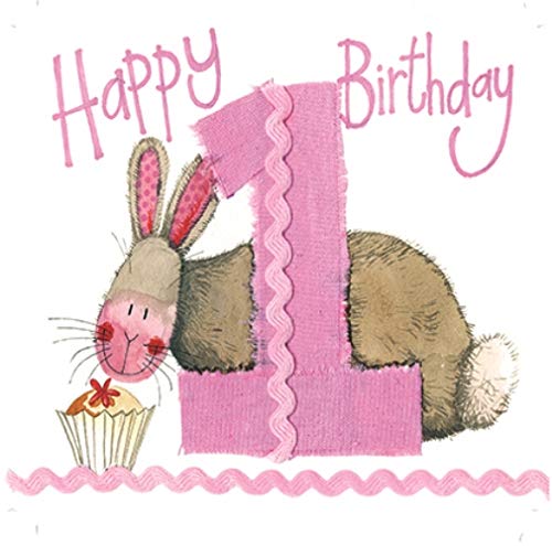 Buy Alex Clark Happy 1st Birthday Rabbit Card Online at desertcartINDIA