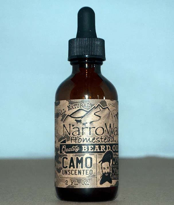 Amazon.com : NarroWay Homestead All Natural Beard Oil (Unscented Camo ...
