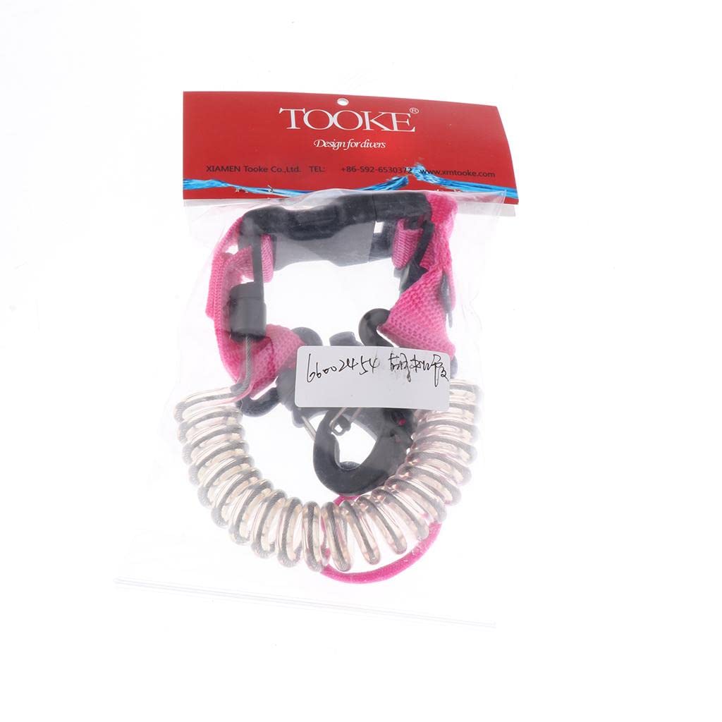 Scuba Diving Elastic Spring Coil Torch Lanyard Quick Release Buckle ...