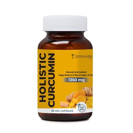 ZEROHARM Holistic Curcumin Capsules 1350mg | Helps Reduce Inflammation ...