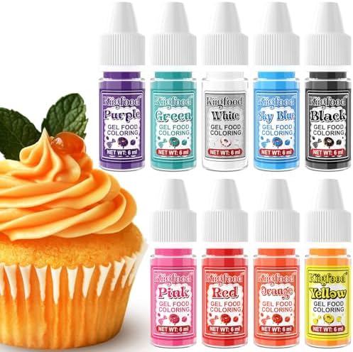 Amazon.com : Gel Food Coloring Set - 8 Colors Concentrated Gel Based ...