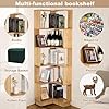 Amazon.com: mopam 5 Tier Corner Bookshelf 69'' Tall L Shaped Bookcase ...