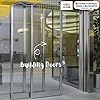 TOTOMO 8pc Caution Automatic Sliding Door Warning Sticker Sign 5" x 1.5 ...