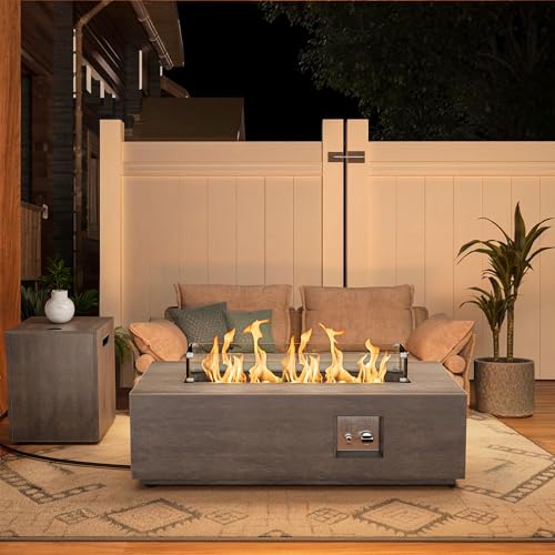 SUNPEAK Outdoor Fire Pit Table Propane Gas Fire pits &Outdoor ...