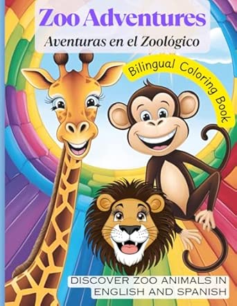 Zoo Adventures / Aventuras en el Zoológico: Bilingual Coloring Book ...