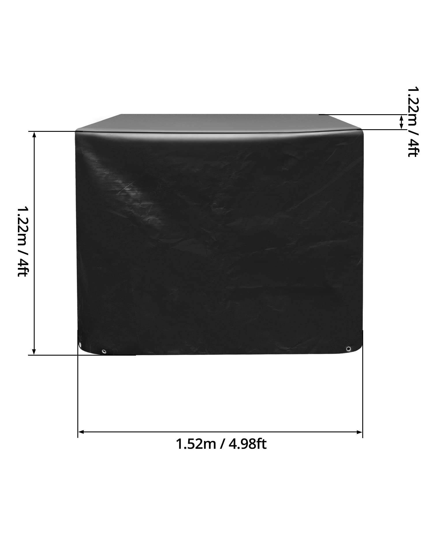 QWORK Pallet Cover, 2 Pack Heavy Duty Outdoor PE Waterproof Pallet ...