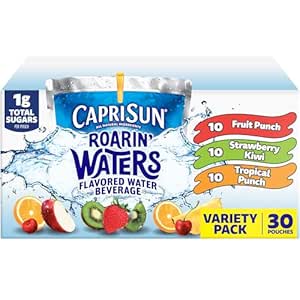 Amazon.com : Capri Sun Roarin' Waters Fruit Punch, Strawberry Kiwi & Tropical Punch Flavored ...