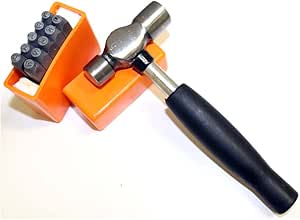 Amazon.com: BENCH WIZARD 10Pc Number Punch Set + 6" Ball Pein Hammer ...