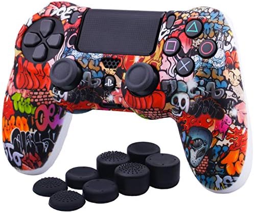 Amazon.com: Skin for Ps4 Controller, Anti-Slip Silicone Shell Cover ...