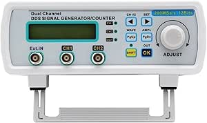 Amazon.co.jp: 12MHz DDS Function Signal Generator Digital Control Dual Channel Frequency Counter ...