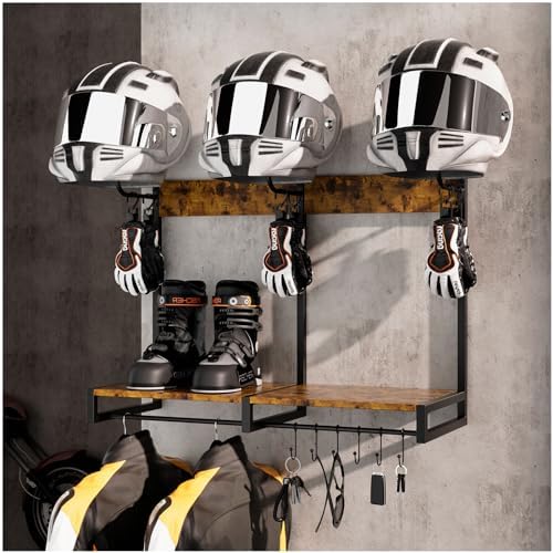 Amazon.com: LiebeRen Motorcycle Helmet Holder,Helmet Holder Wall Mount ...