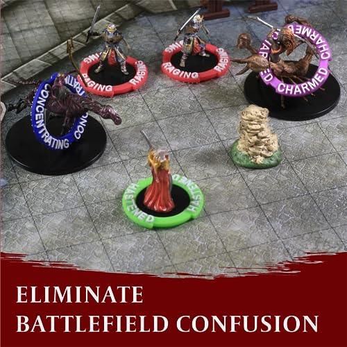 Snapklik.com : DND Miniatures Condition Markers - 96 Rings To Track 24 ...