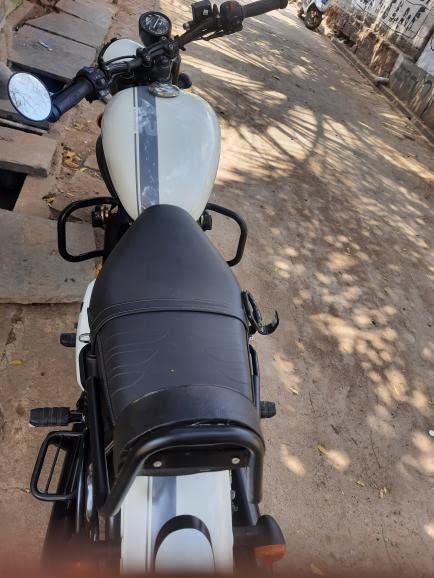 R.J.VON Metal Bike Backrest with Cushion Back Support, Black Bar ...