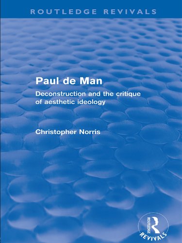 Amazon.com: Paul de Man (Routledge Revivals): Deconstruction and the ...