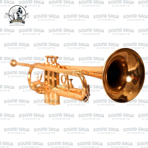 Premium Trumpet With All Accessories Including Mouthpiece & Case. (GOLD ...