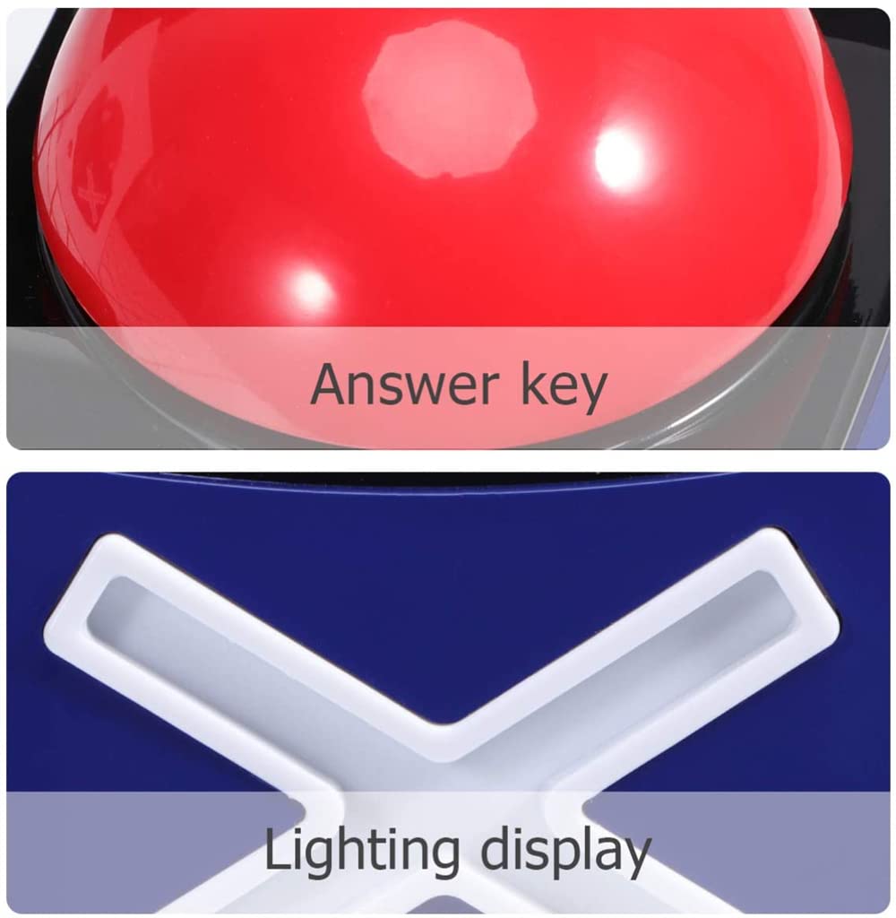 Buy 2 Pcs Game Answer Buzzer Alarm Button Box with Sound Light Got ...