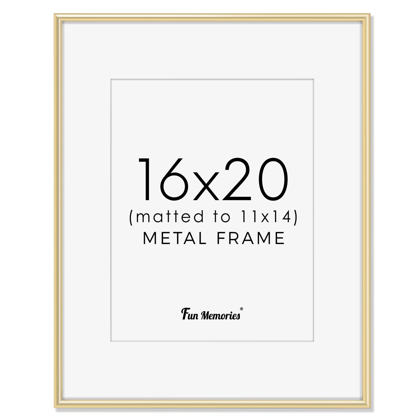 Amazon.com - 16x20 Aluminum Picture Frame Gold, 16"x20" Frame for Wall ...