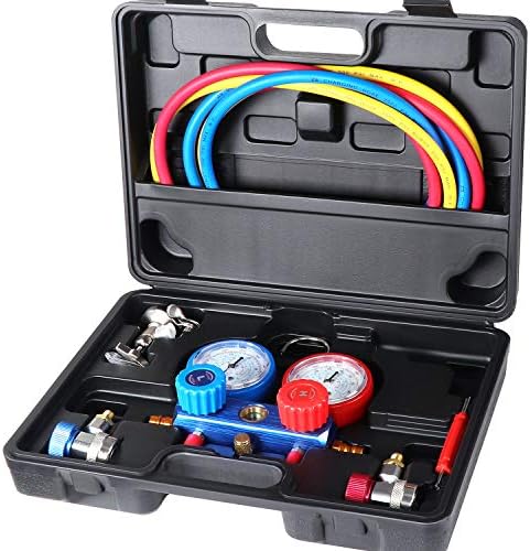 Air AC Manifold Conditioning System Test Kit R134A FOR Mechanics tools ...