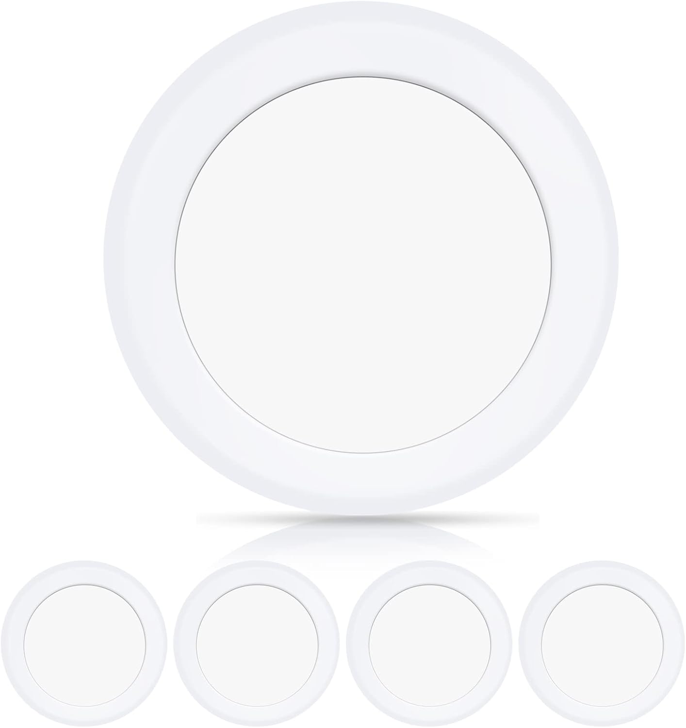 ECOELER 6in Dimmable LED Flush Mount Ceiling Disk Lights, 16.5W, Dimmer ...