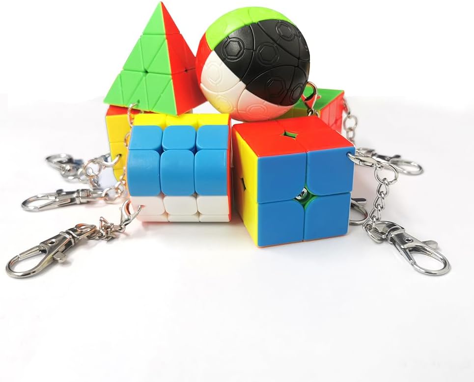 Amazon.com: SUN-WAY Speed Cube Set of 2x2 3x3 Cylinder Trihedron ...