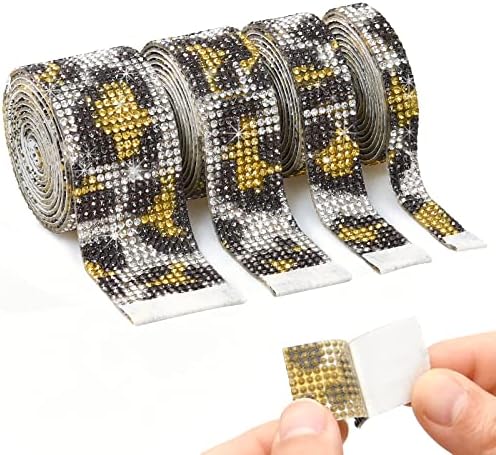 Amazon.com: 12000 Pieces Leopard Print Bling Rhinestone Sticker with 2 ...