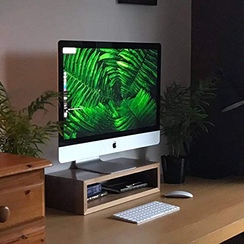 Kuber Furniture Sheesham Wood Monitor Stand | Desk Organizer | Computer ...