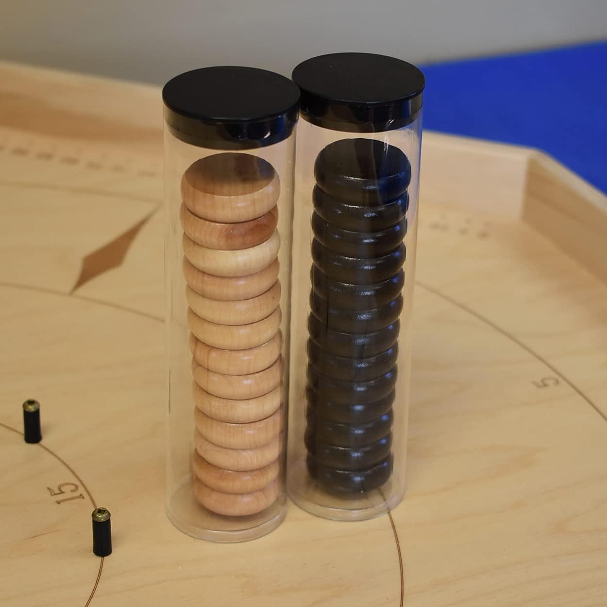 Amazon.com: Set of 2 Plastic Crokinole Disc Holders / 20s Cup : Sports ...