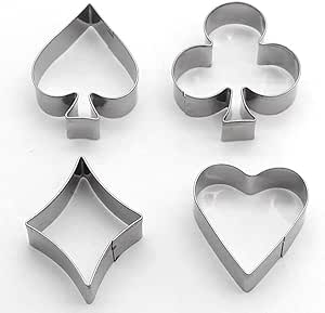 Amazon.com: Cookie Cutter,Playing Cards Shape Fodant Tools Stamps ...