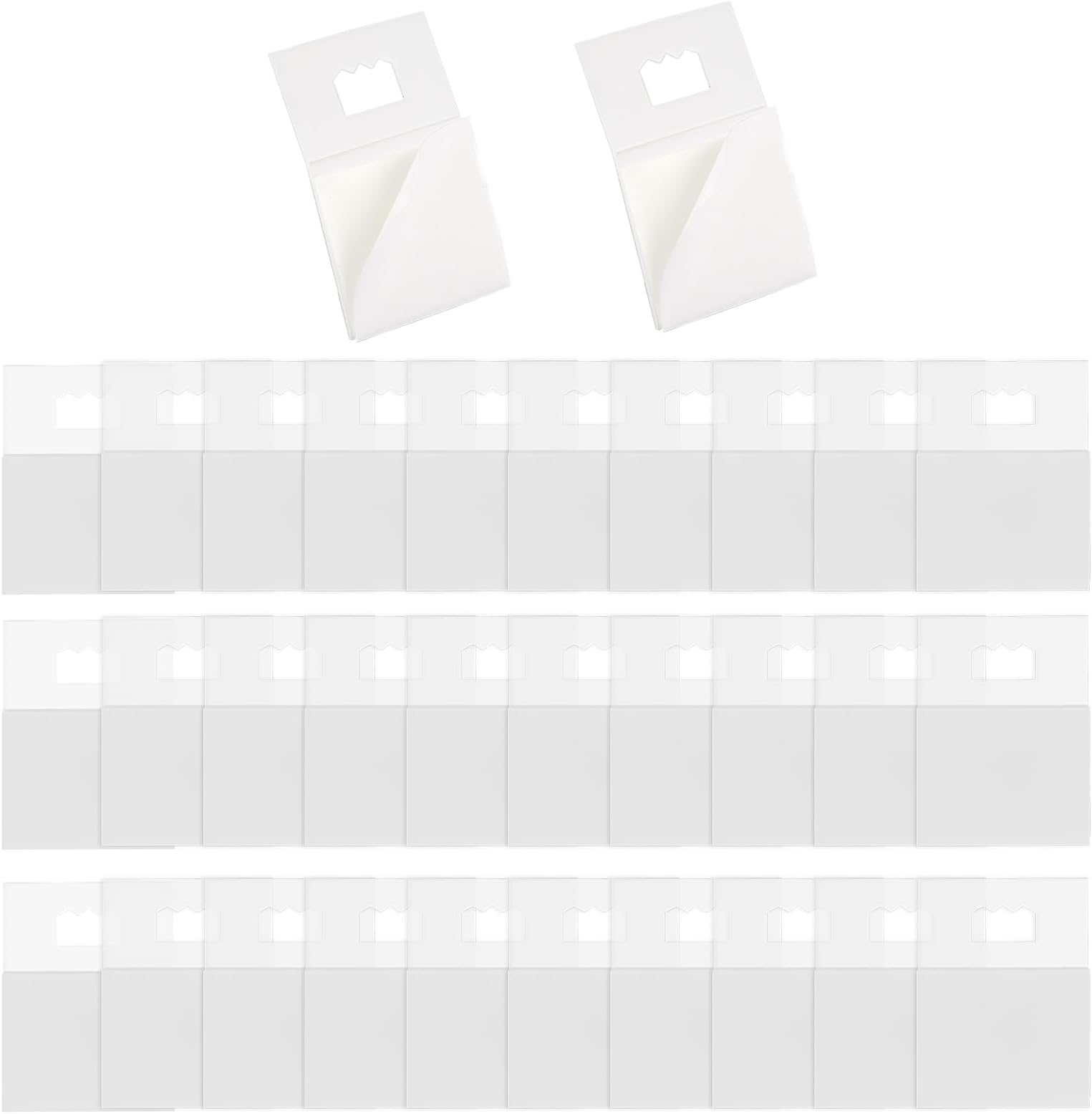 30 Pack Picture Hangers Adhesive Plastic Sawtooth Adhesive Picture ...