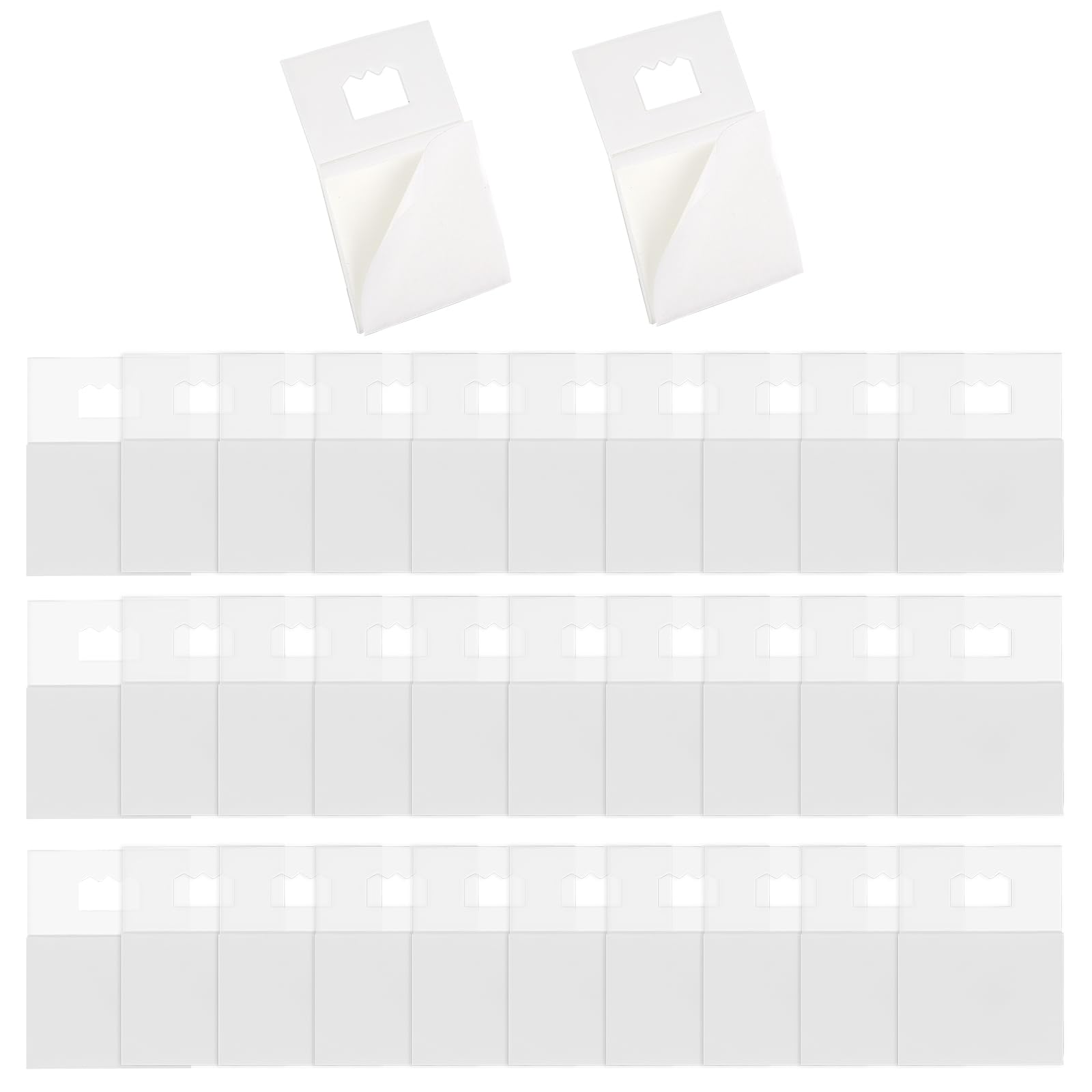 30 Pack Picture Hangers Adhesive Plastic Sawtooth Adhesive Picture ...