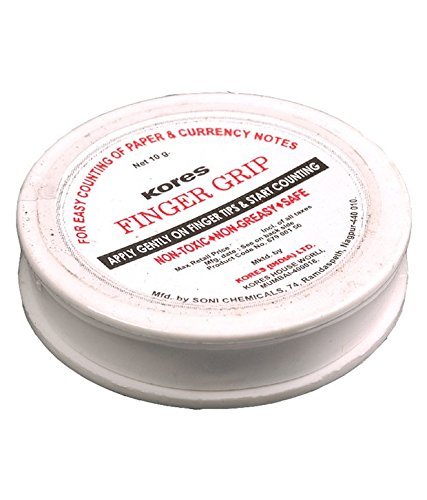 Kores Finger Grip, 10 gms for paper and note counting - Pack of 20 ...