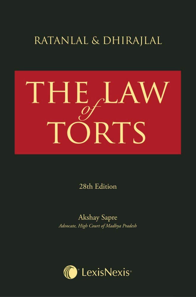 Ratanlal & Dhirajlal’s The Law of Torts: Ratanlal: 9789386515667 ...