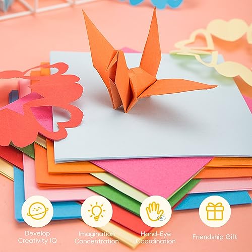 Origami Paper 200 Sheets Coloured Paper 15x15cm/6 inch Squares Coloured ...