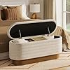 Amazon.com: 41" Upholstered Storage Bench - Soft Boucle Bench for ...