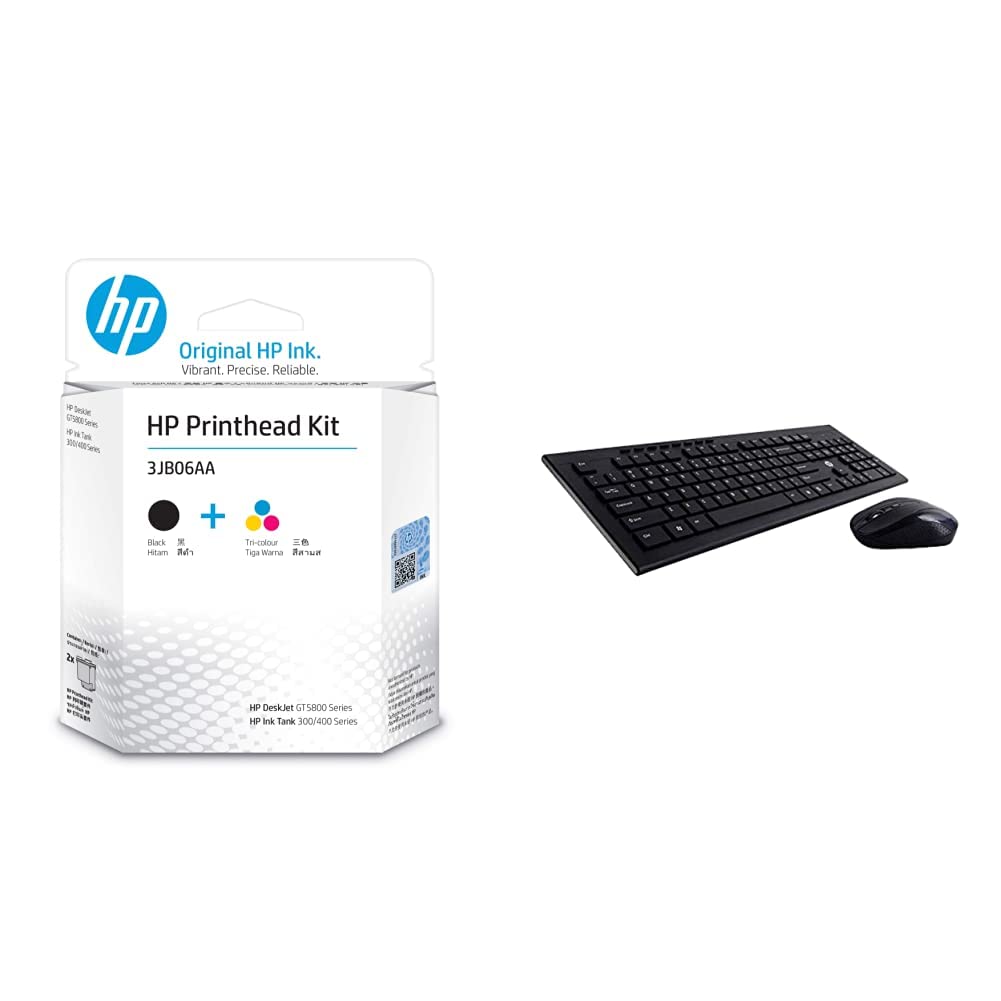 HP Black/Tri Color Combo Printhead DeskJet GT5800 Series, Ink Tank 110 ...