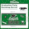 Amazon.com: Graduation Backdrop Banner Green Large Congrats Grad Party ...