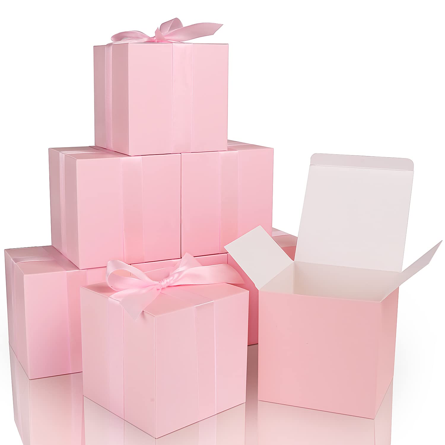 Amazon.com: COTOPHER Small Gift Boxes 25 Pack 5x5x5 inches Pink Gift ...