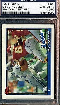 Eric Andolsek D.92 Signed Certified 1991 Topps Authenic Autograph - PSA ...
