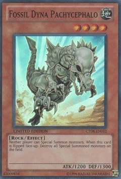 Amazon.com: Yu-Gi-Oh! - Fossil Dyna Pachycephalo (CT08-EN012) - 2011 ...