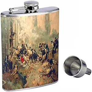 Amazon.com | Revolutionary War Perfection In Style 8oz Stainless Steel ...